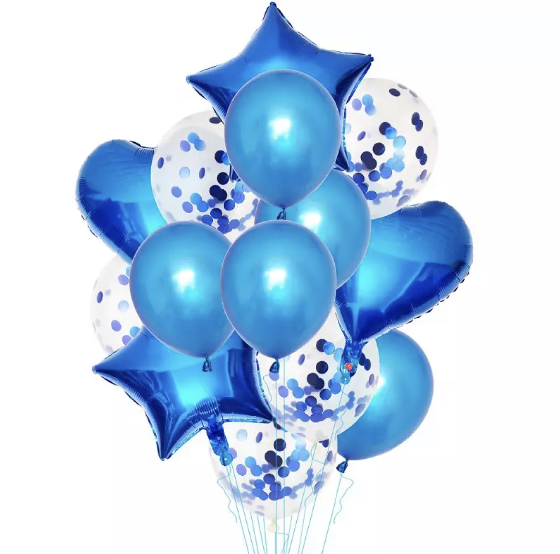 Kit de 14 Globos - Azul - LUCKY BALLOONS – Lucky Balloons Mexico